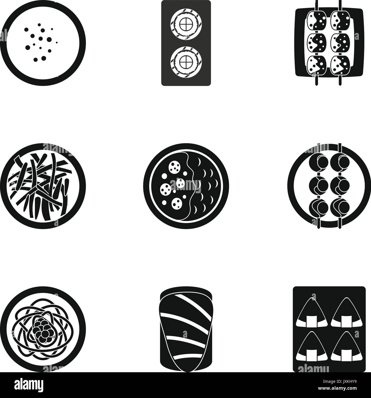 Salmon sushi soup salad Stock Vector Images - Alamy