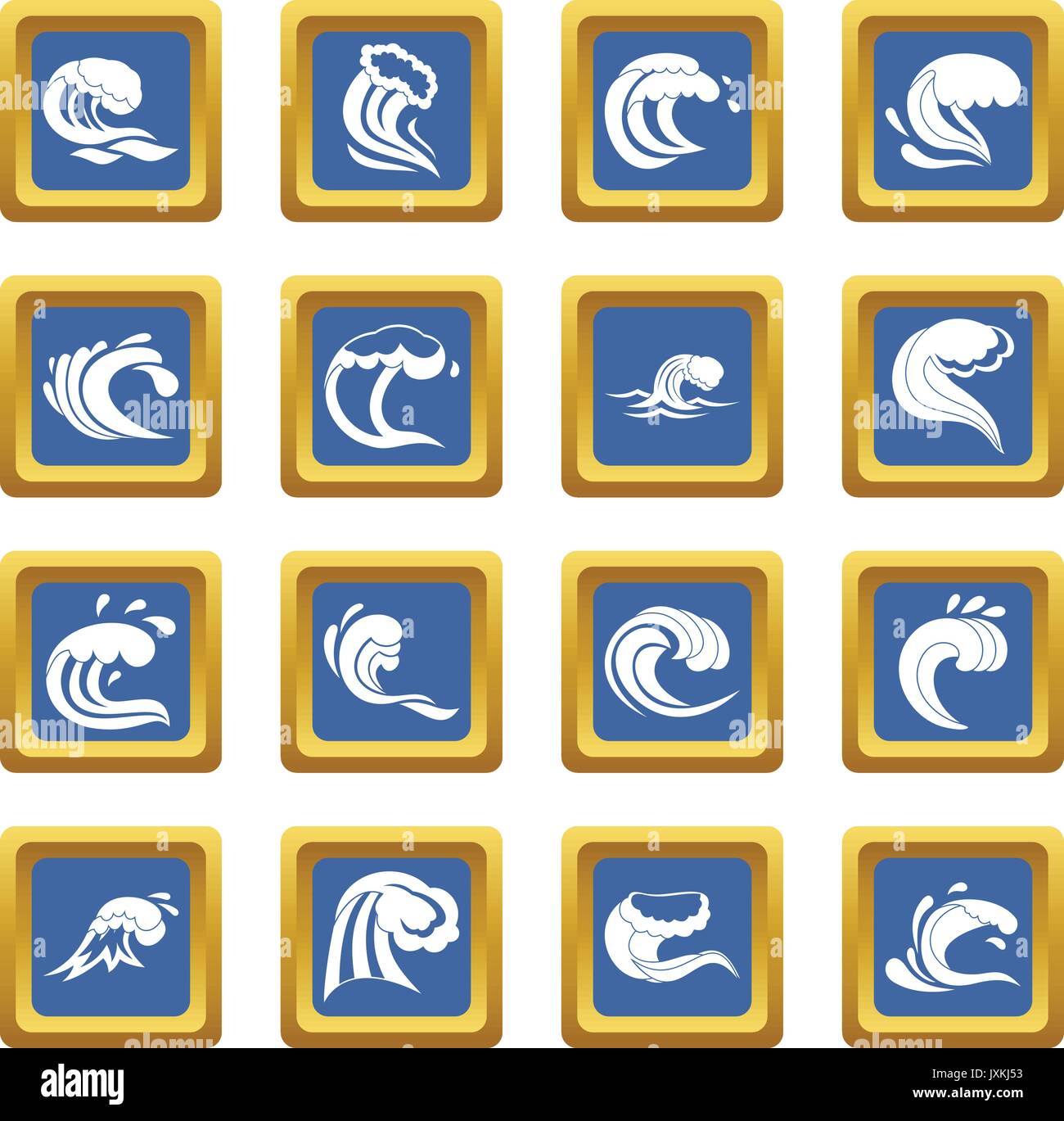 Smooth blue icons Stock Vector Images - Alamy