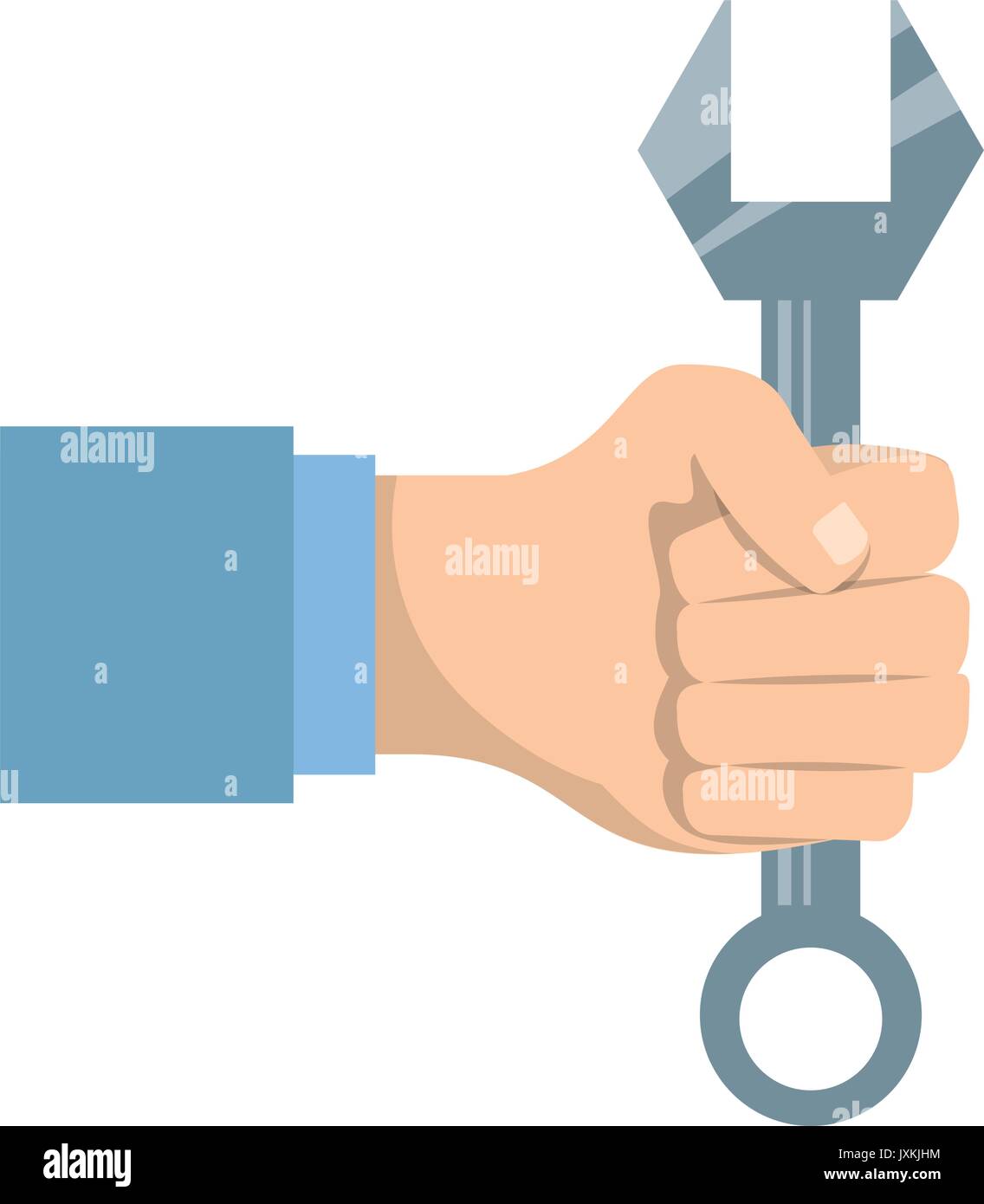 Hand with tool Stock Vector Image & Art - Alamy