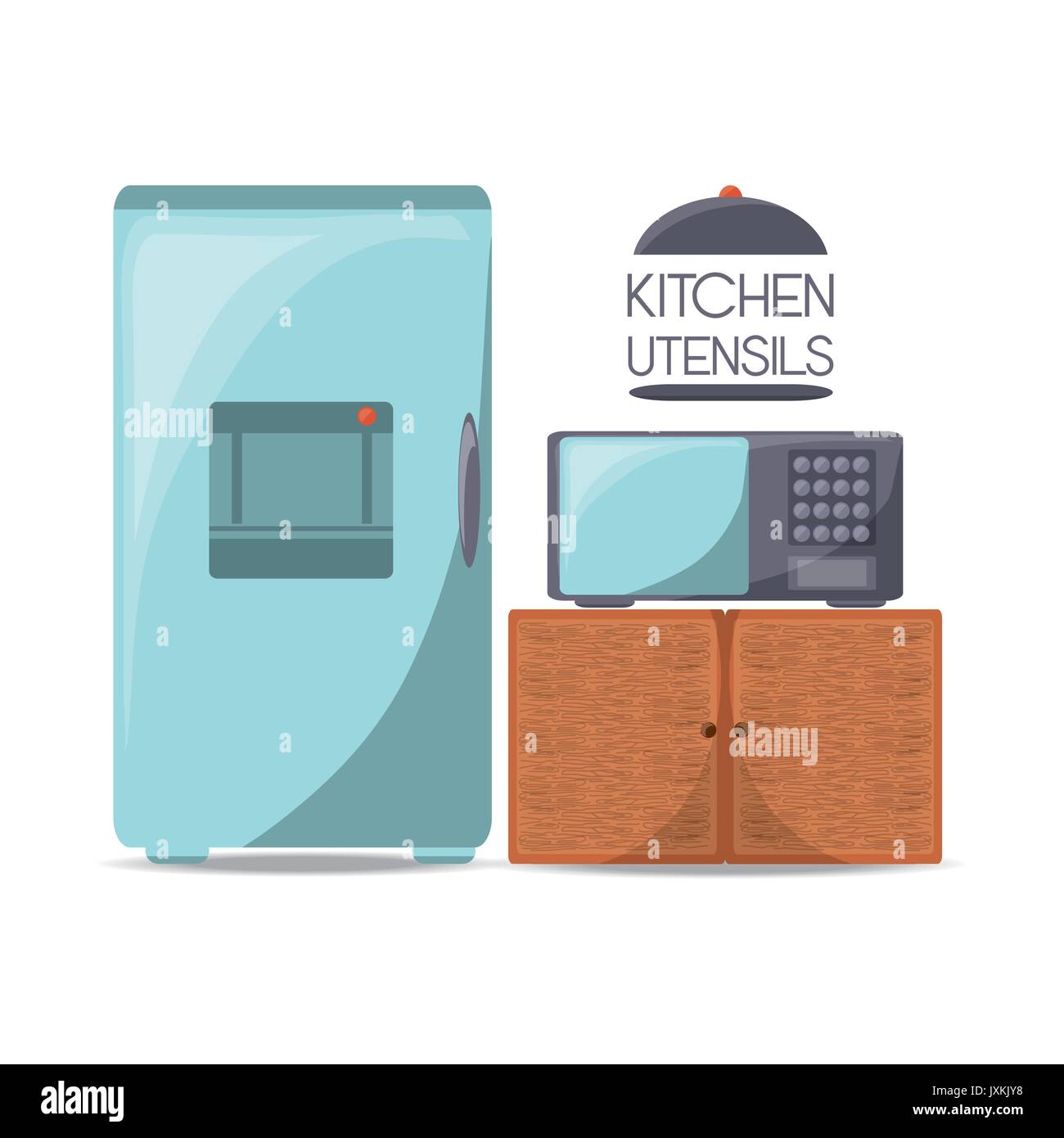 Microwave meal fridge Stock Vector Images - Alamy