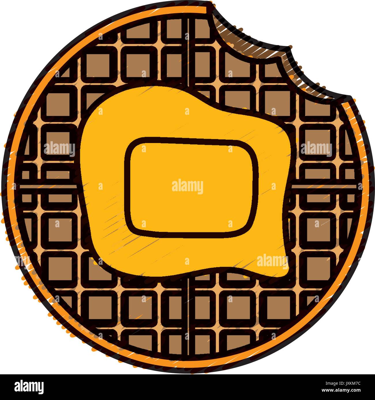 waffles with butter icon Stock Vector Image & Art - Alamy