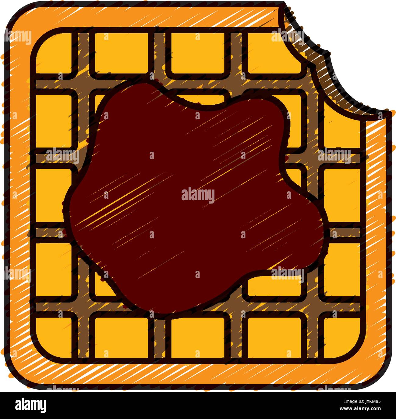 Waffles clip art hi-res stock photography and images - Alamy
