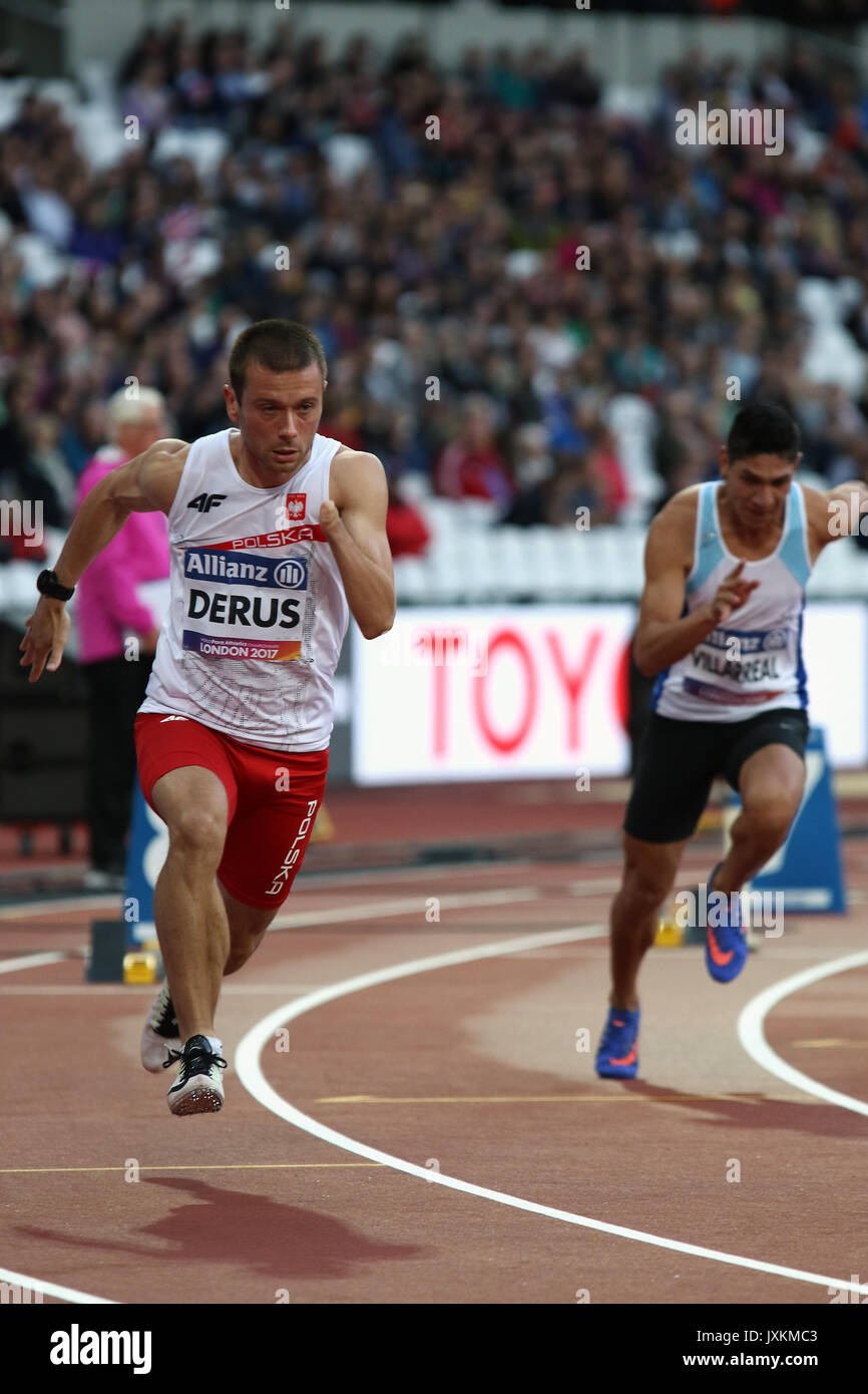 Michal DERUS of Poland in the Men's 200 m T47 Final at the World Para ...