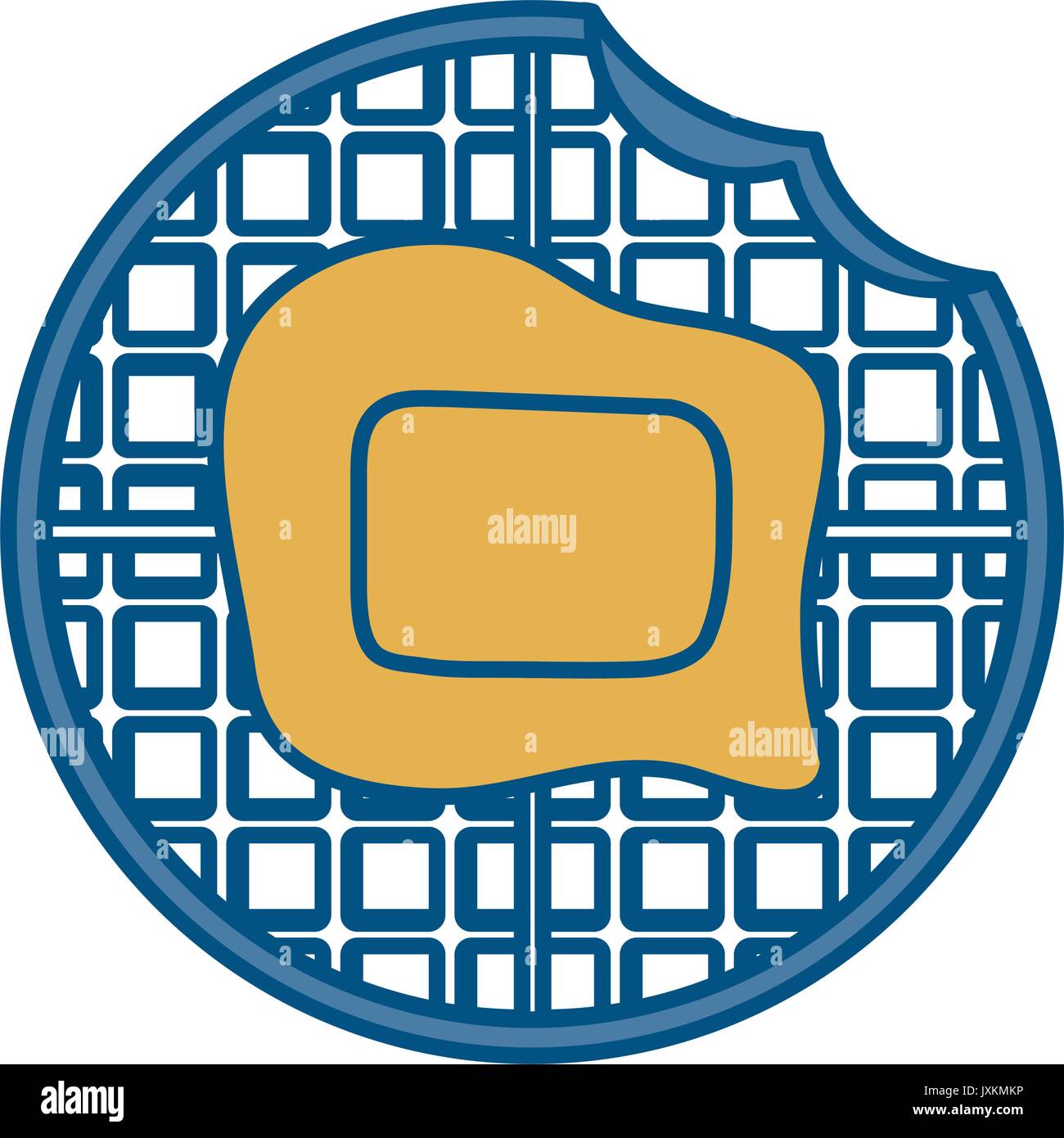 Waffles clip art hi-res stock photography and images - Alamy