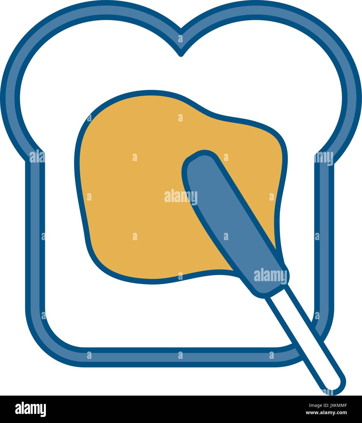 bread with marmalade icon Stock Vector Image & Art - Alamy