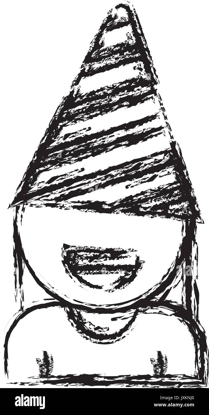 girl with party hat icon Stock Vector Image & Art - Alamy