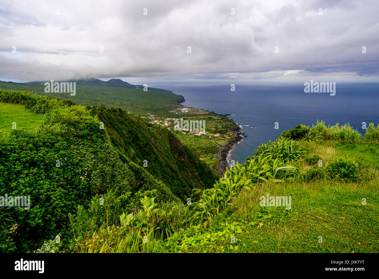 North coast of Faial island, Azores Stock Photo - Alamy