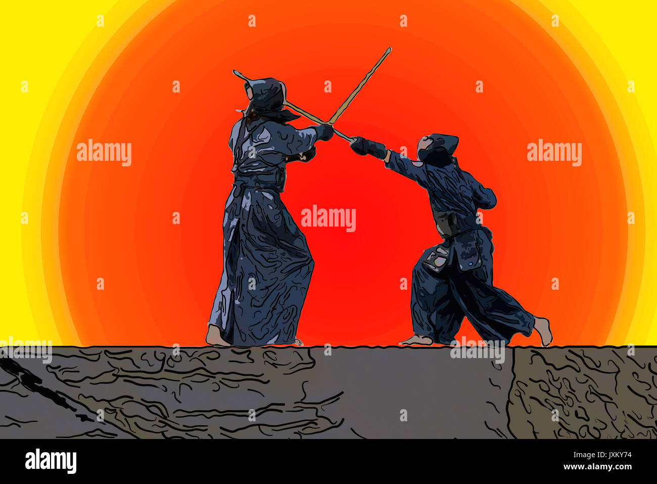 Kendo swords hi-res stock photography and images - Alamy