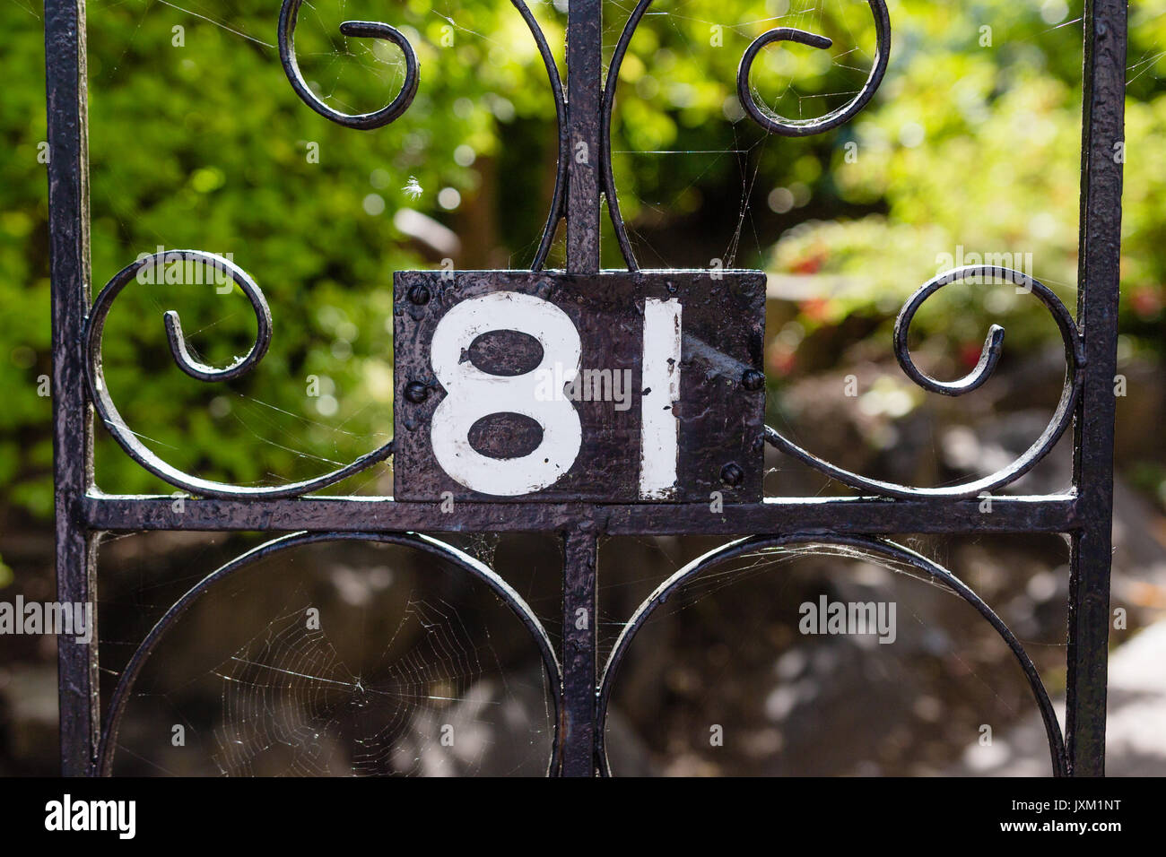 House number 81 sign hi-res stock photography and images - Alamy