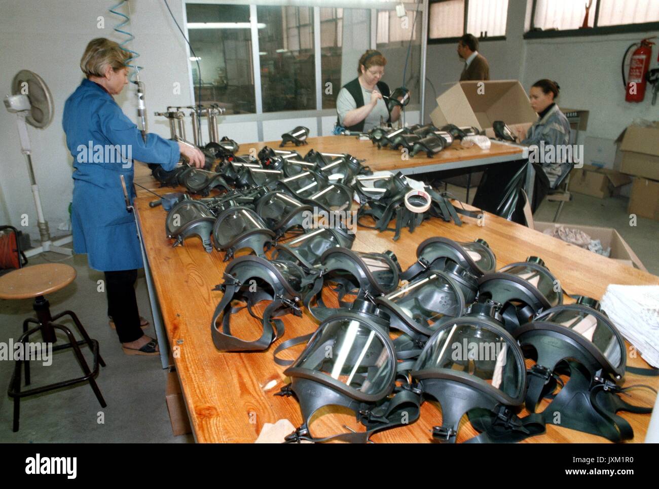 gas masks factory Spasciani in Bollate (Milan, Italy Stock Photo - Alamy
