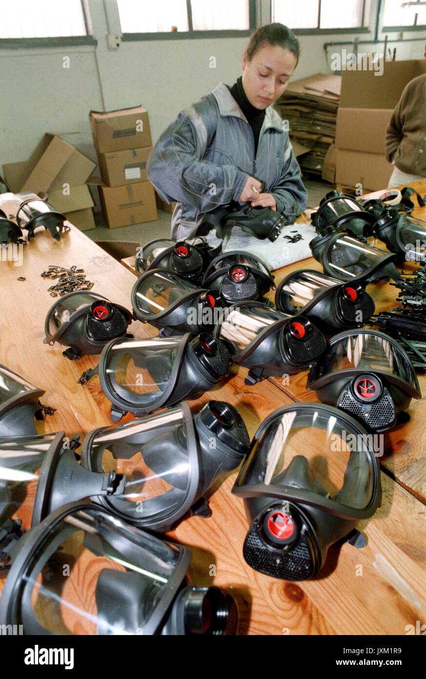 Women in gas masks hi-res stock photography and images - Alamy
