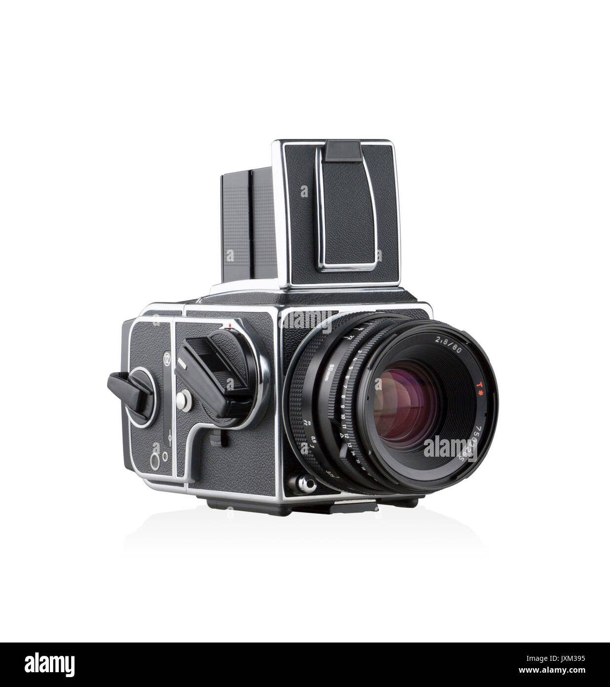 H camera vintage style isolated on white background Stock Photo - Alamy