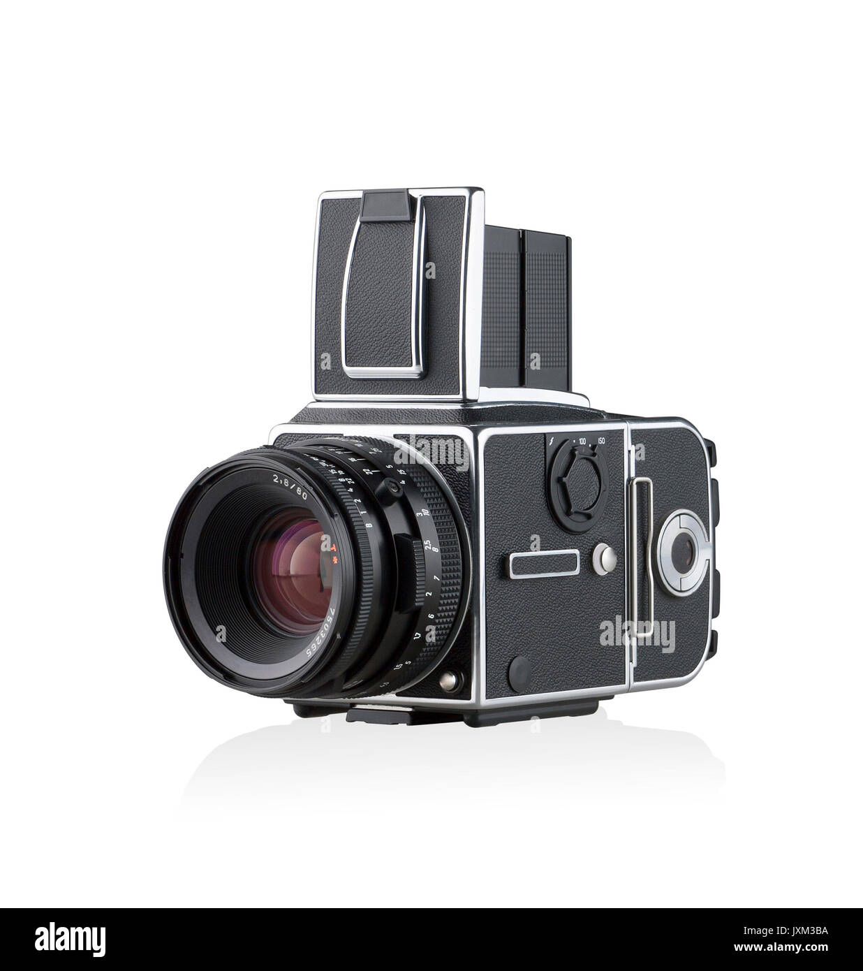 H camera vintage style isolated on white background Stock Photo - Alamy