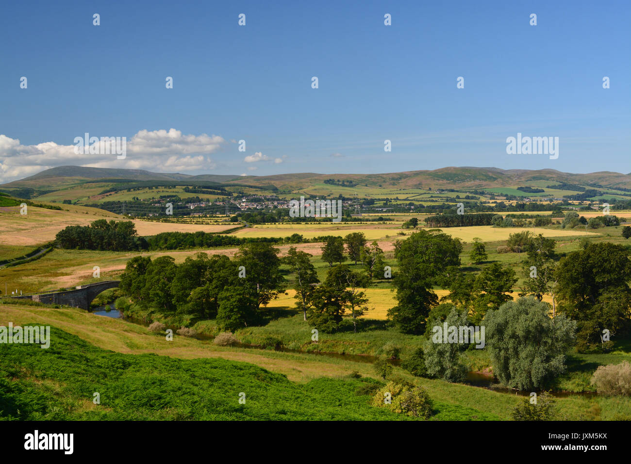 River Till and the Till Valley, Northumberland Stock Photo - Alamy