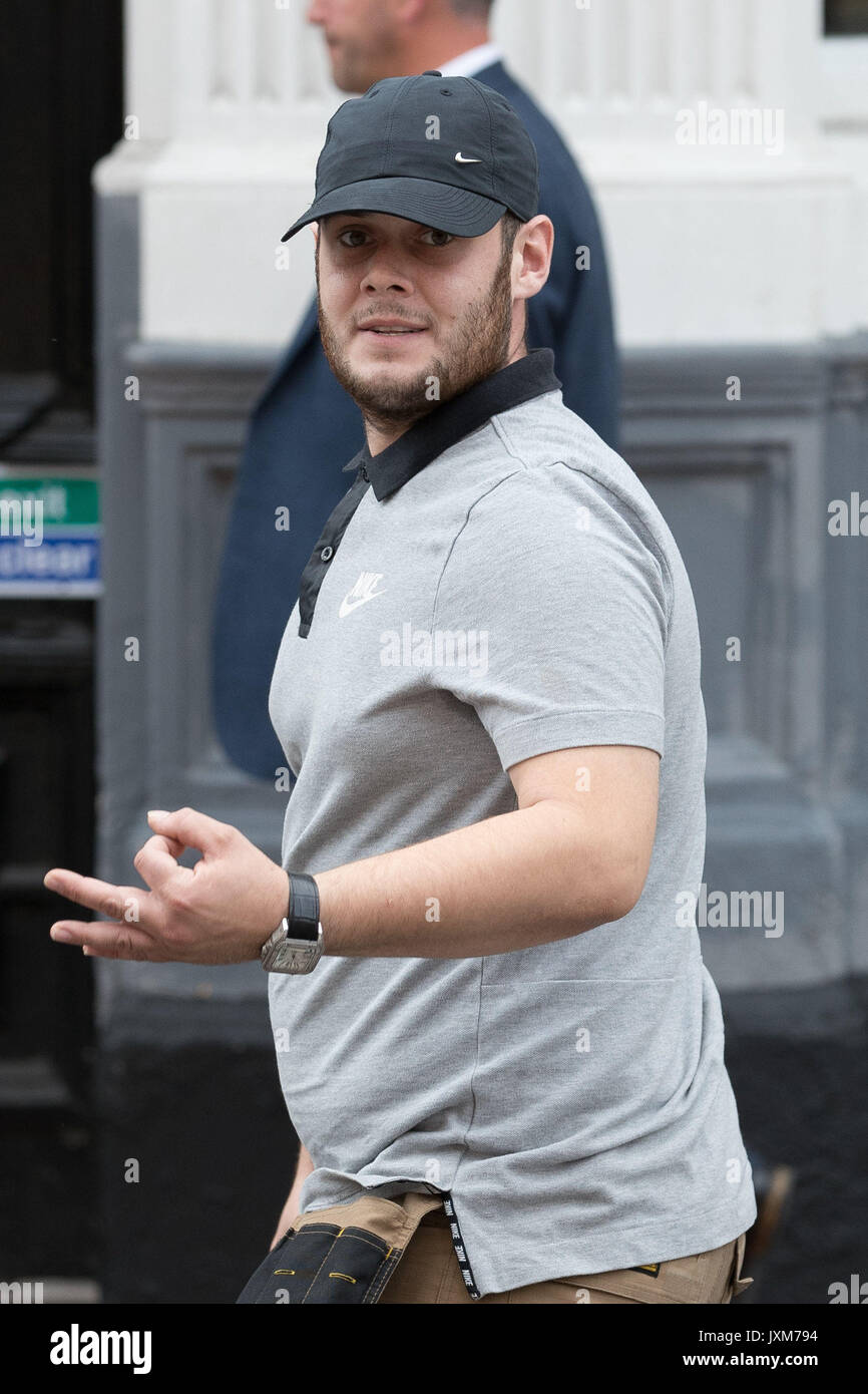 Max Kelly, 23, leaves Birmingham Magistrates Court where he has entered ...