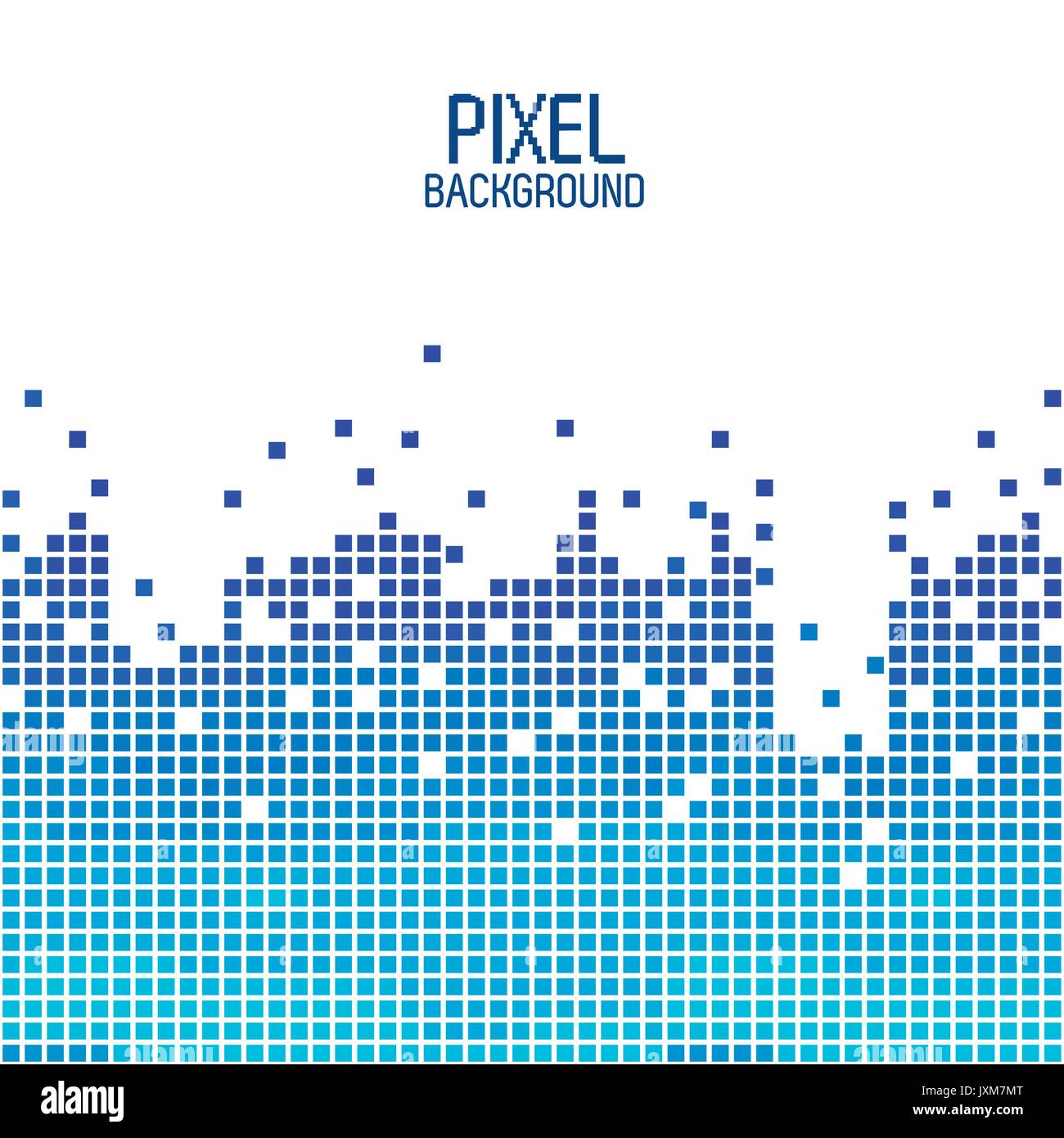 blue pixel background design over white Stock Vector Image & Art - Alamy