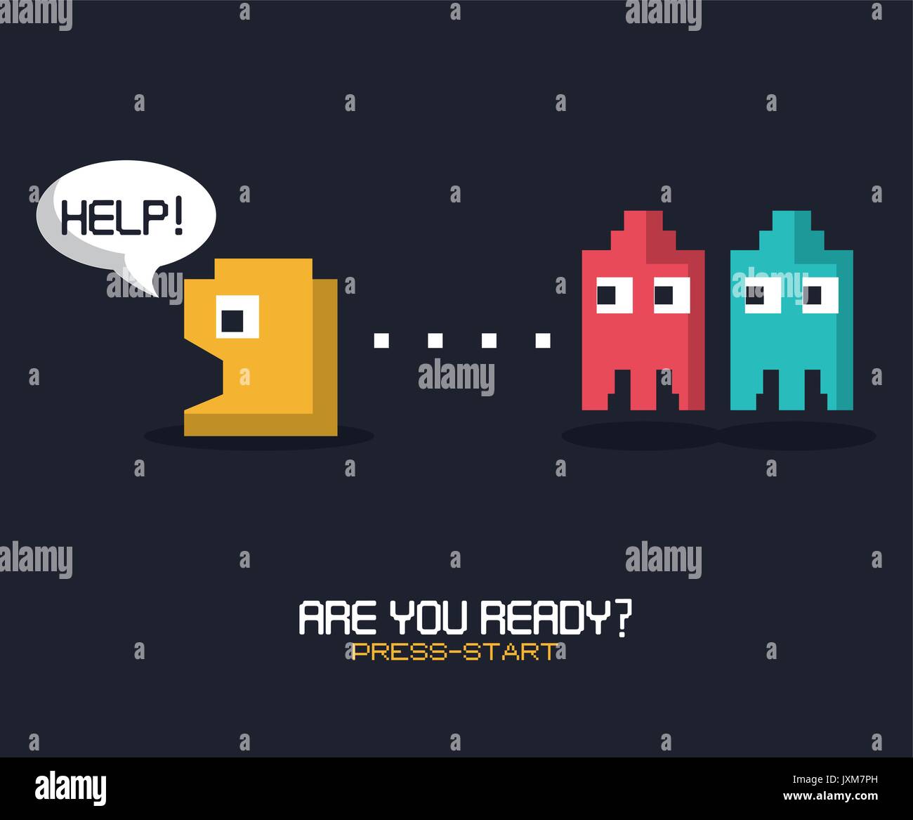 Pacman video arcade game hi-res stock photography and images - Alamy