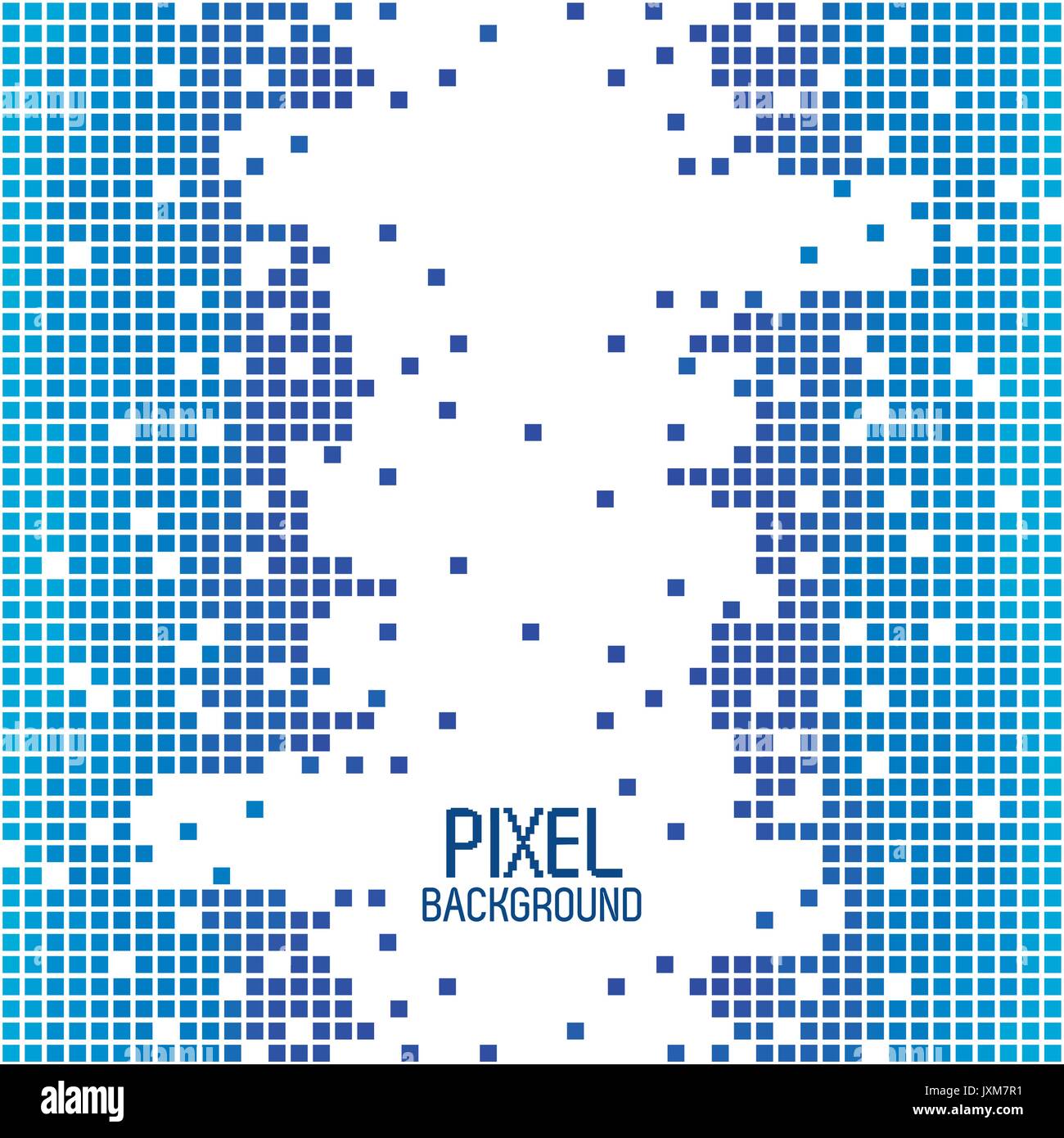 sides blue pixel background design with white in center Stock Vector ...