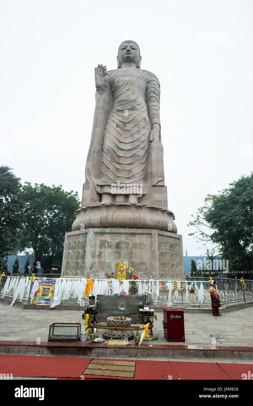 India, Varanasi, Sarnath temple Stock Photo - Alamy
