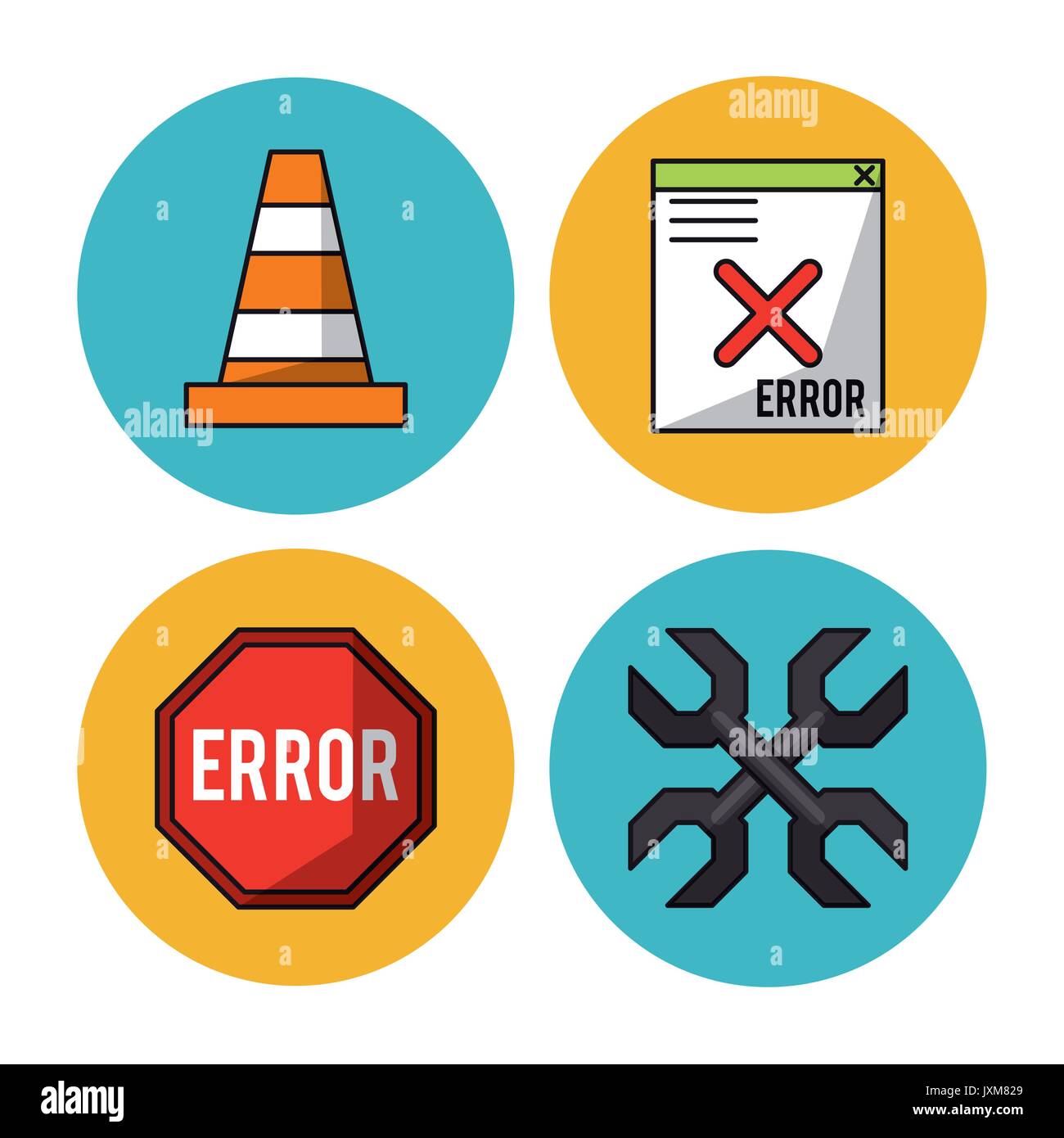 Crossed circles Stock Vector Images - Alamy