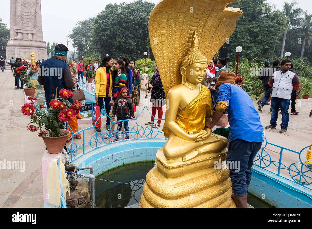 India, Varanasi, Sarnath temple Stock Photo - Alamy