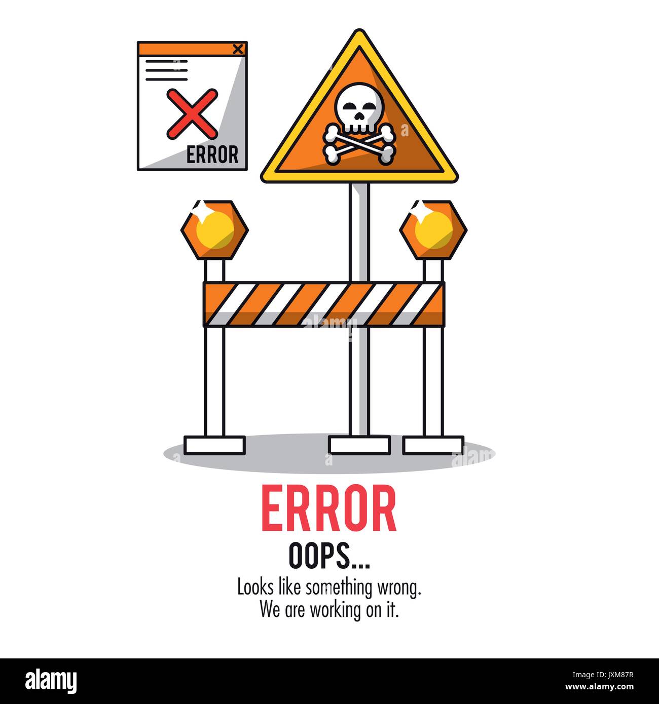 Skull road sign triangle warning hi-res stock photography and images ...