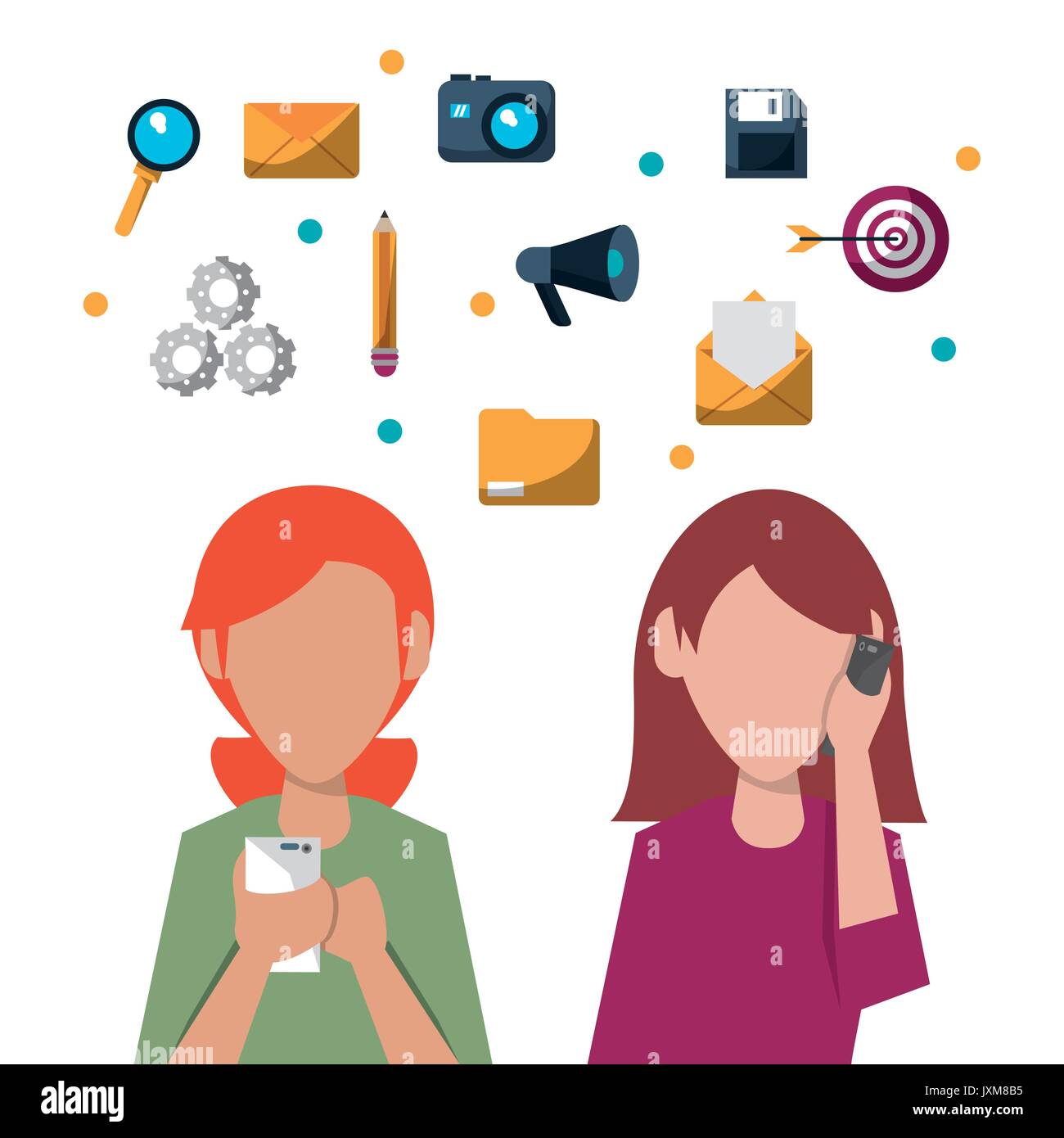 Women tech Stock Vector Images - Alamy