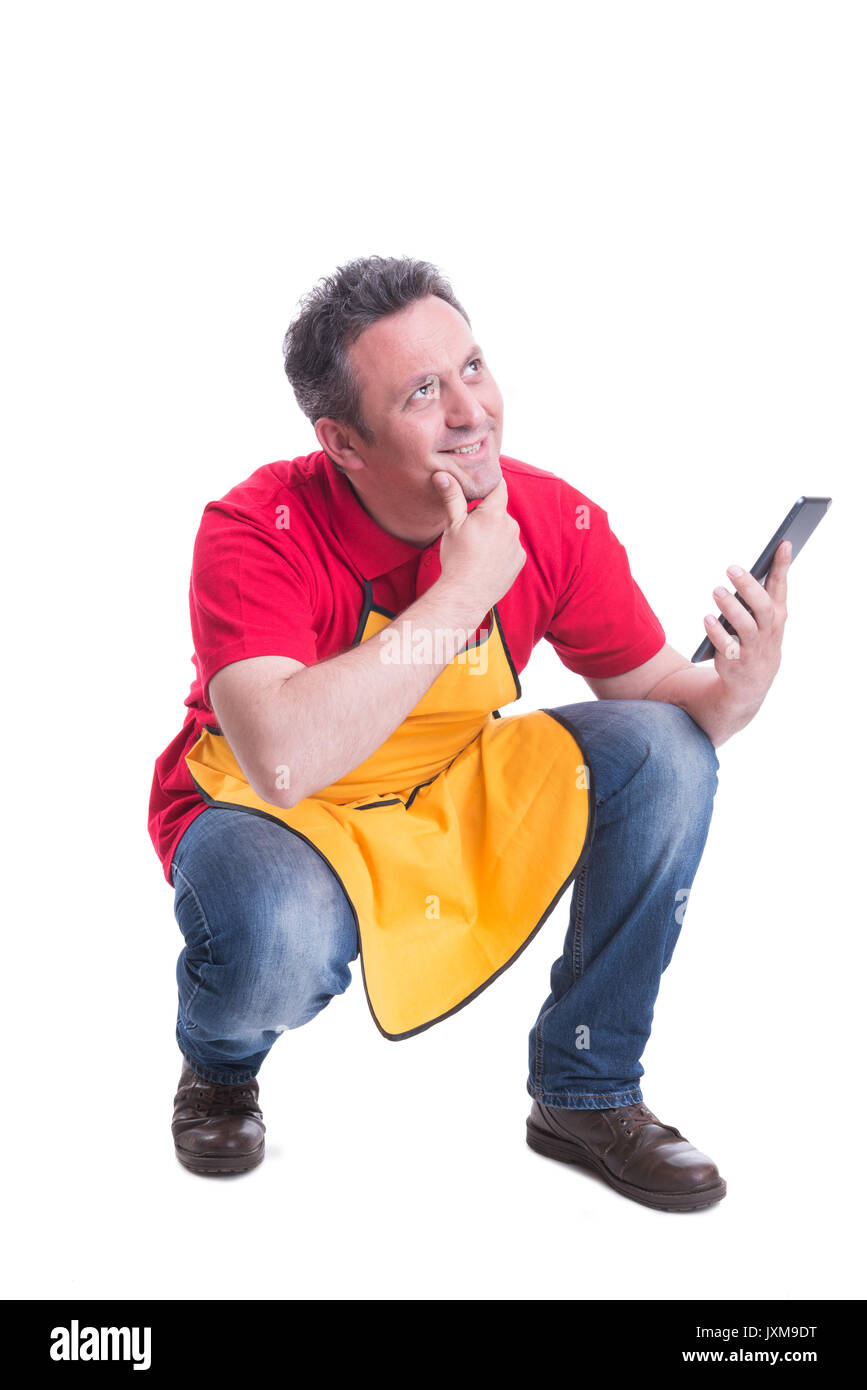 Employee computer shop Cut Out Stock Images & Pictures - Alamy