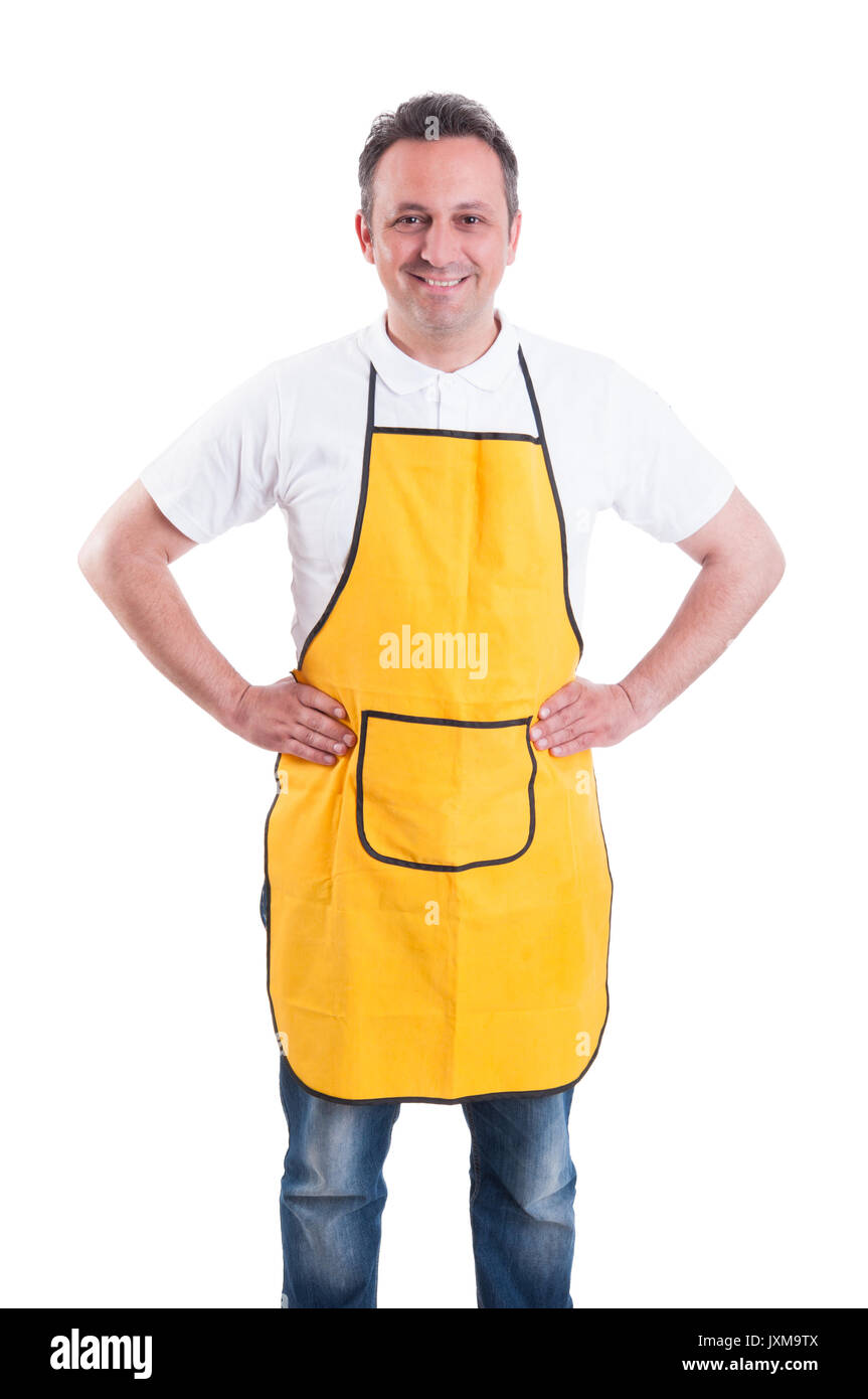 Yellow apron hi-res stock photography and images - Alamy