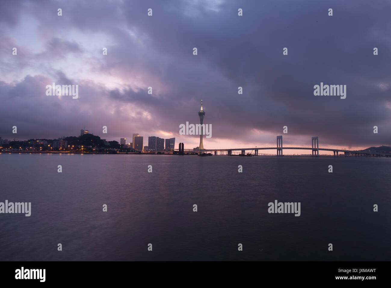 Sightseeing tower in Macao Stock Photo - Alamy