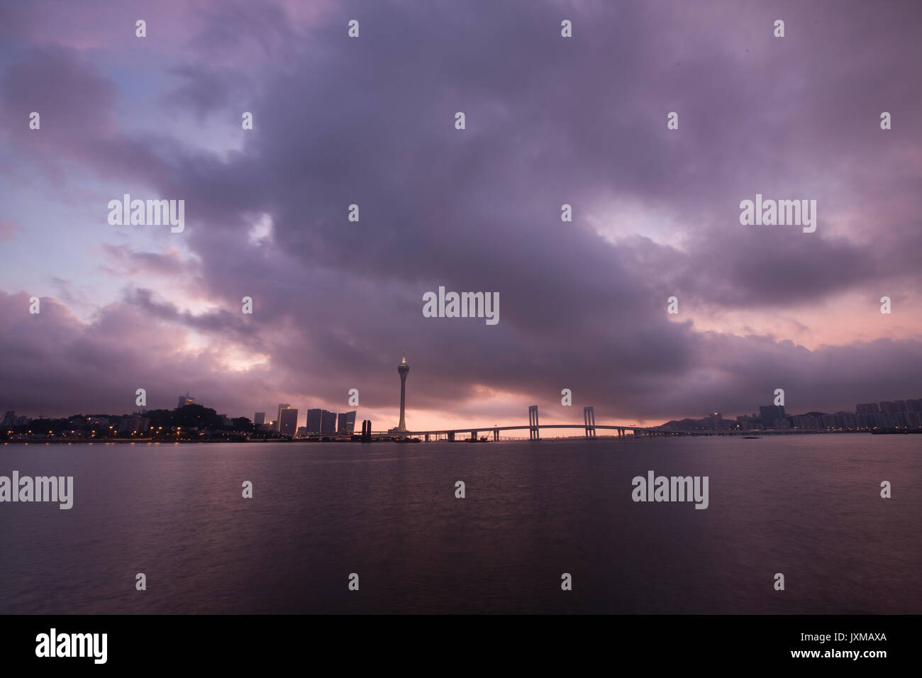 Sightseeing tower in Macao Stock Photo - Alamy