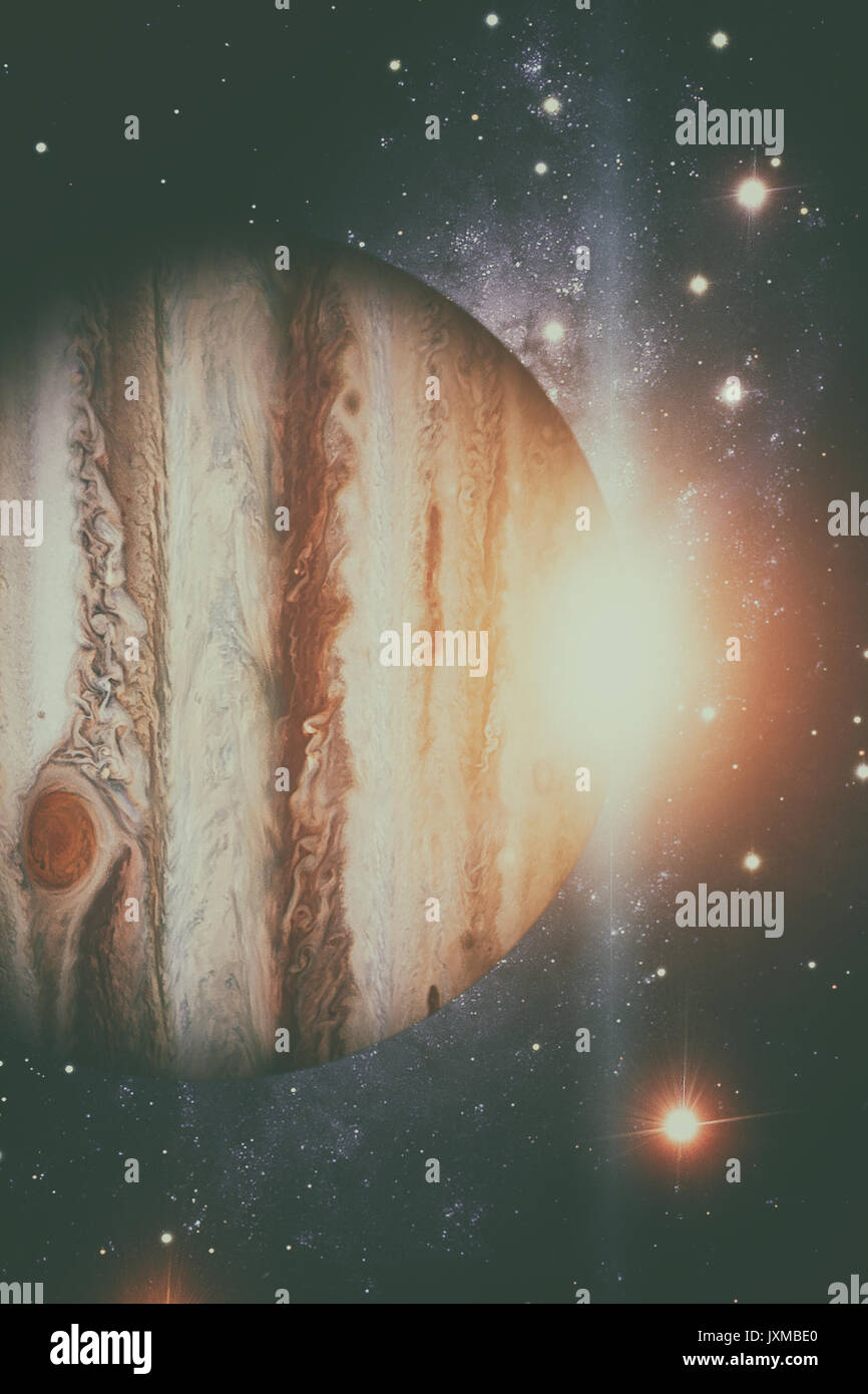 Solar System - Jupiter. It is the fifth planet from the Sun and the ...