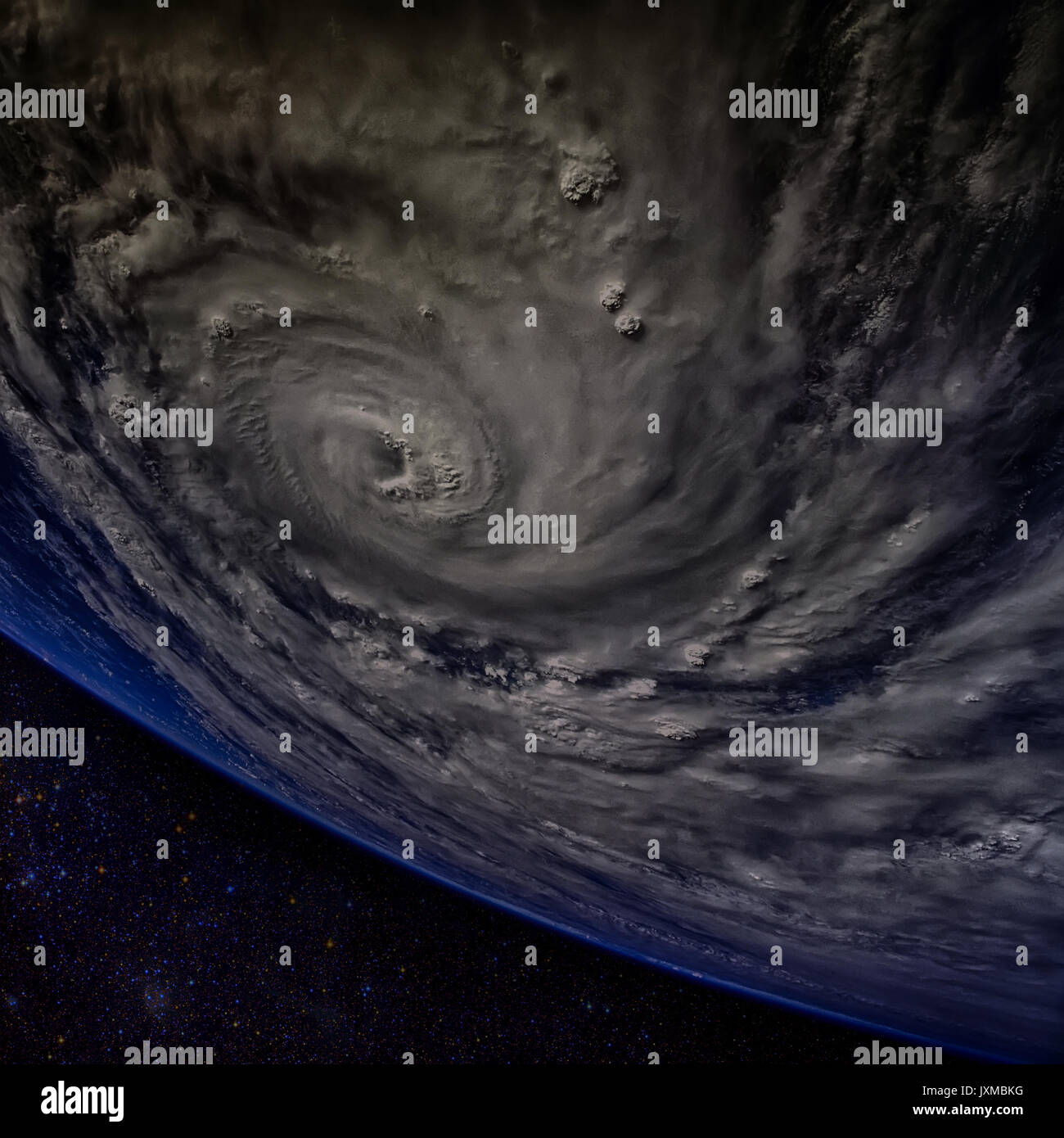 Typhoon over planet Earth - satellite photo. Elements of this image ...