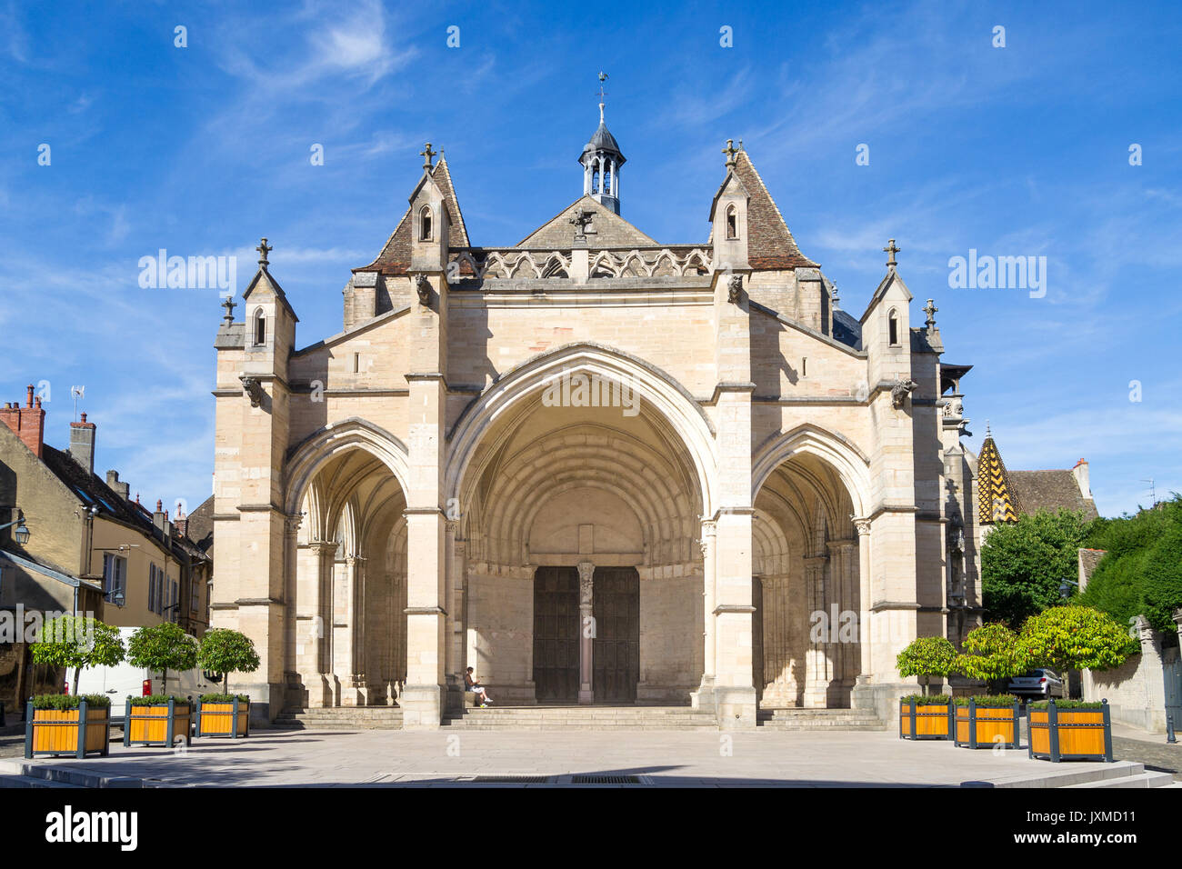 View of Basilica Notre Dame - Beaune, France Stock Photo - Alamy