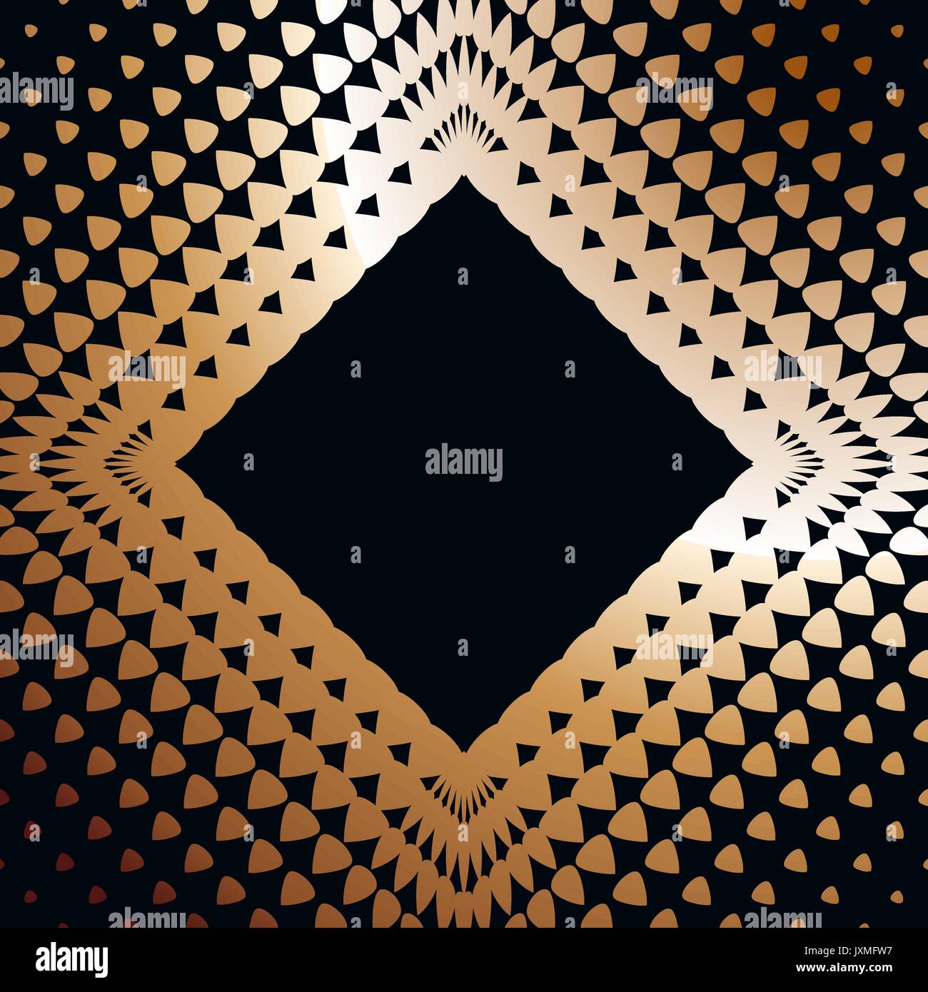 Rhombus frame design template with halftone effect Stock Vector Image ...