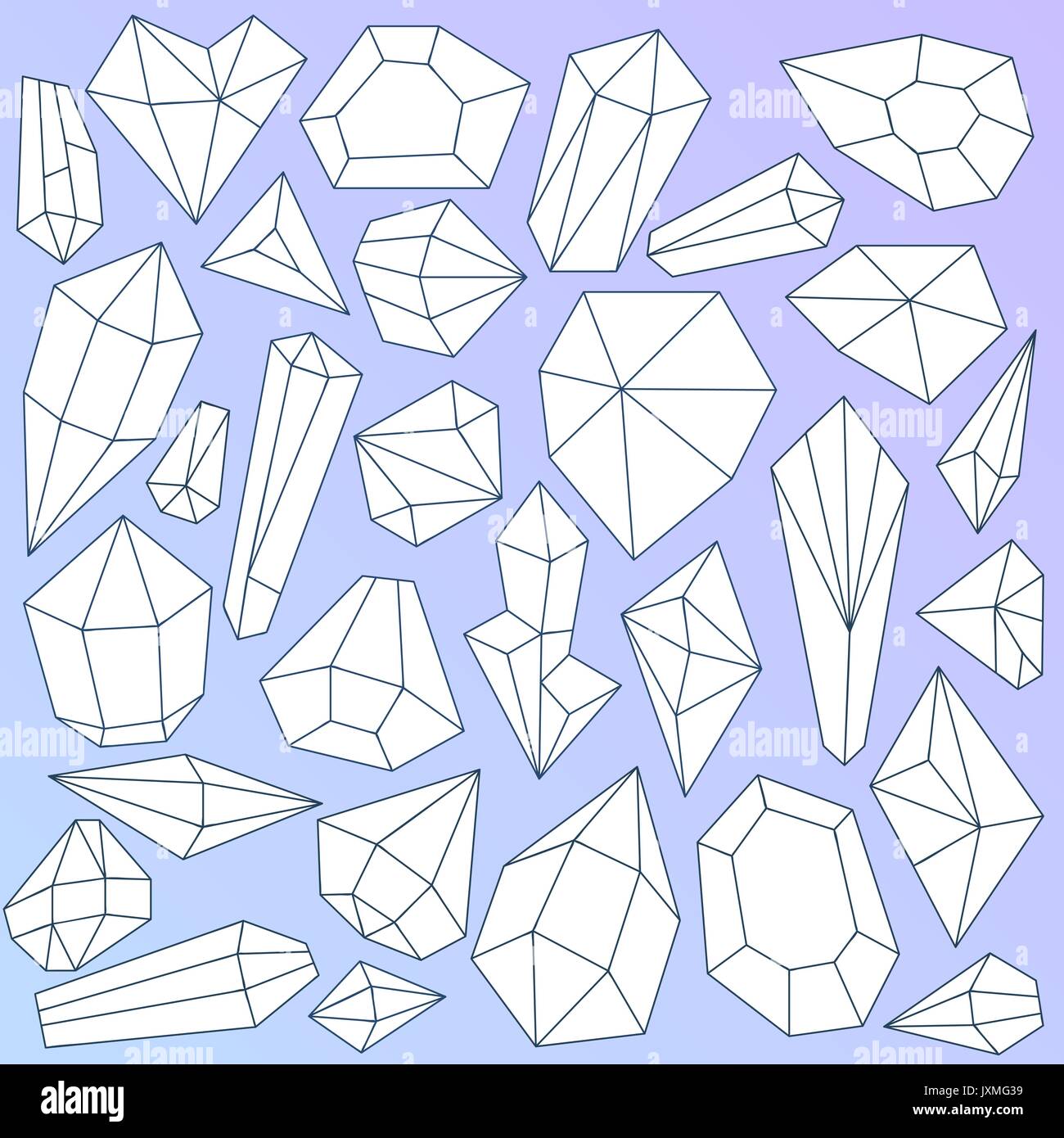 Gradient crystals hi-res stock photography and images - Alamy