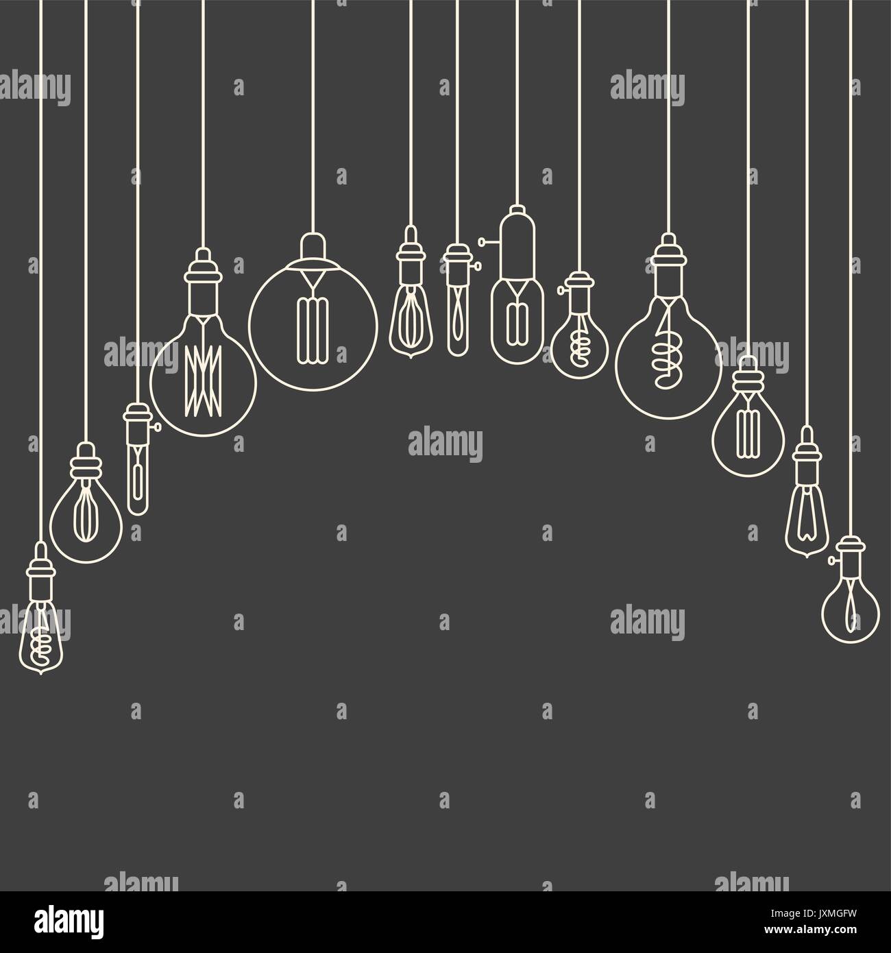 Stylized light bulbs hi-res stock photography and images - Alamy