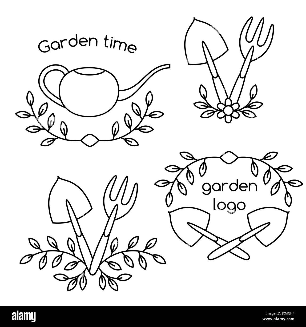 Garden Tools Logo Garden Tools Logo Stock Illustrations – 3,742