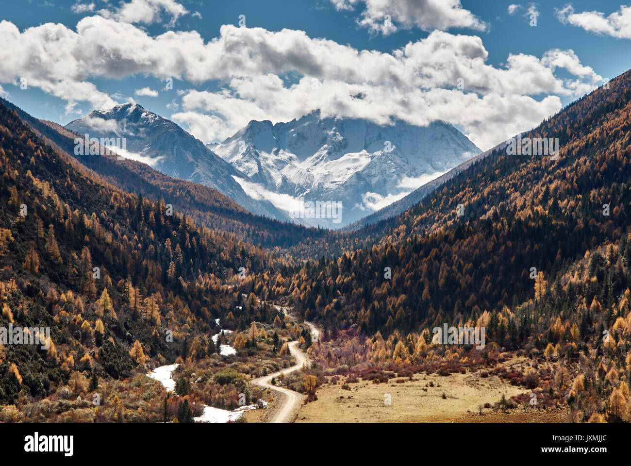 Mount Yarla landscape, Danba, Sichuan, China Stock Photo - Alamy