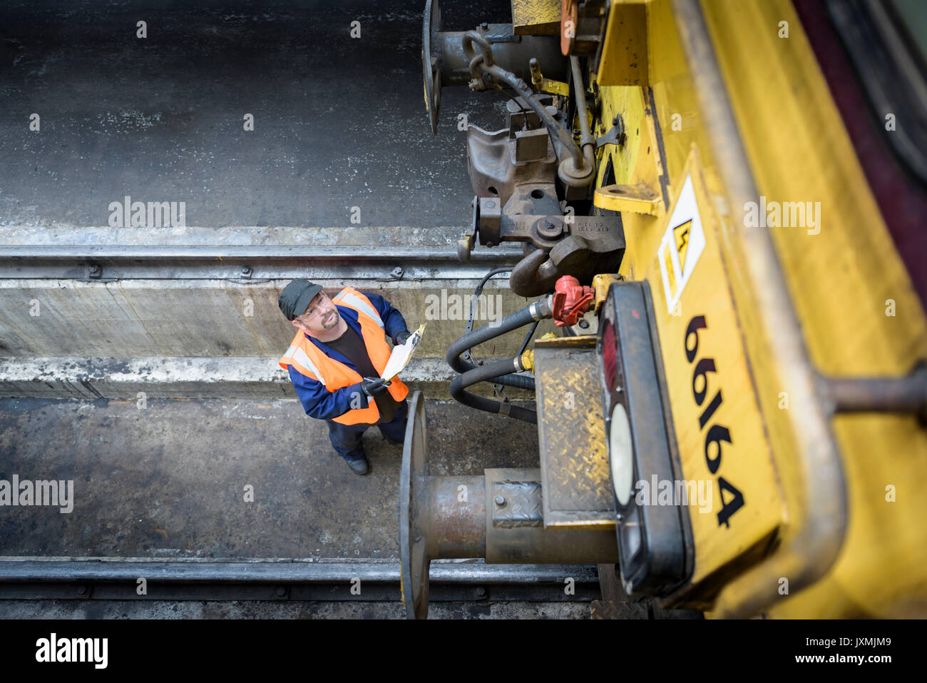 Working in train compartment hi-res stock photography and images - Alamy