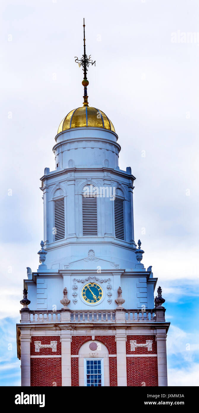 Golden Cupola Dome Clock Tower Residential College Old Campus Yale ...