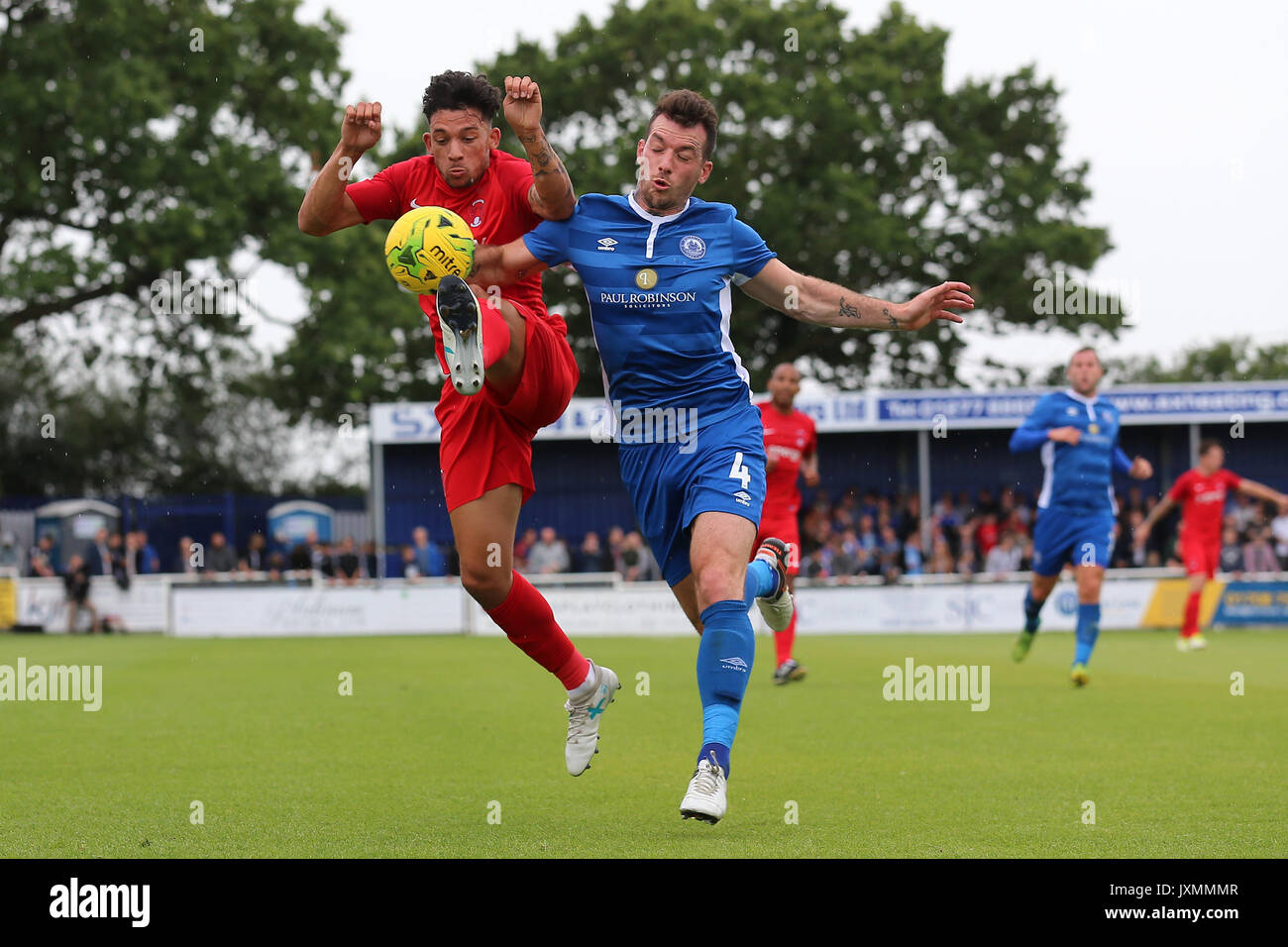 Macauley Bonne of Leyton Orient and Joe Ellul of Billericay Town during ...