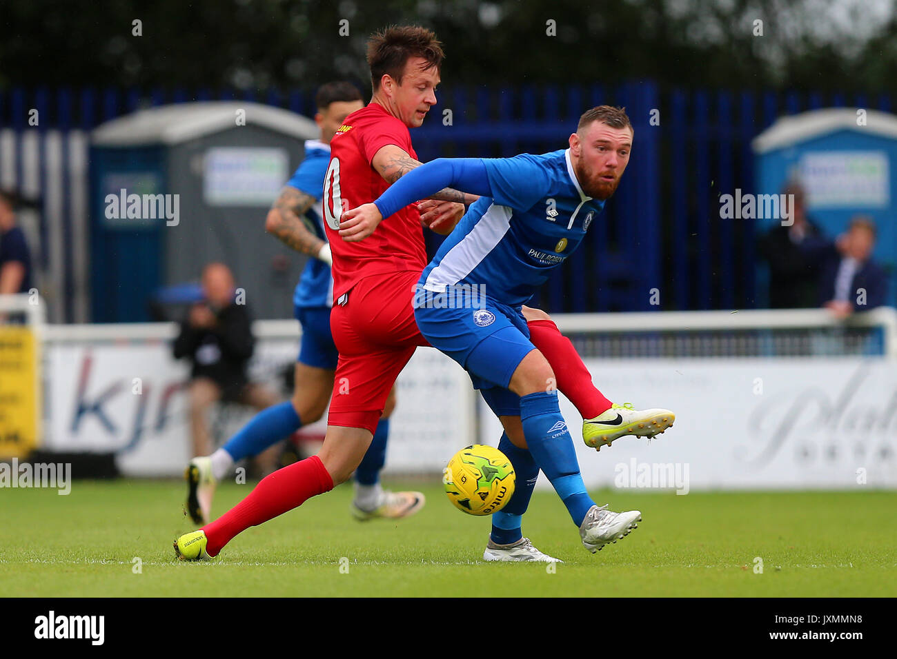 Josh Coulson of Leyton Orient and Billy Bricknell of Billericay Town ...