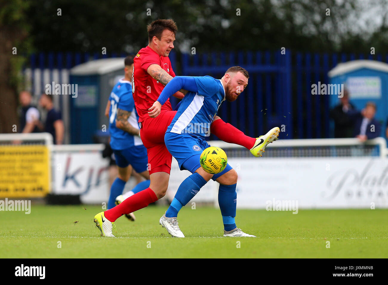 Josh Coulson of Leyton Orient and Billy Bricknell of Billericay Town ...