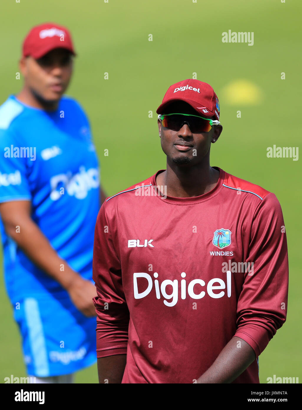 West Indies captain Jason Holder during the nets session at Edgbaston ...