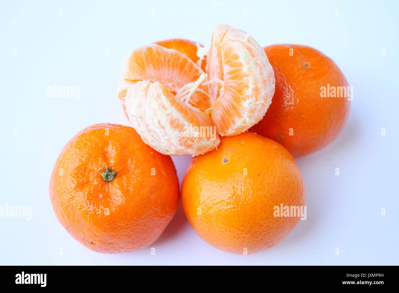 Tangerines isolated on white background Stock Photo - Alamy