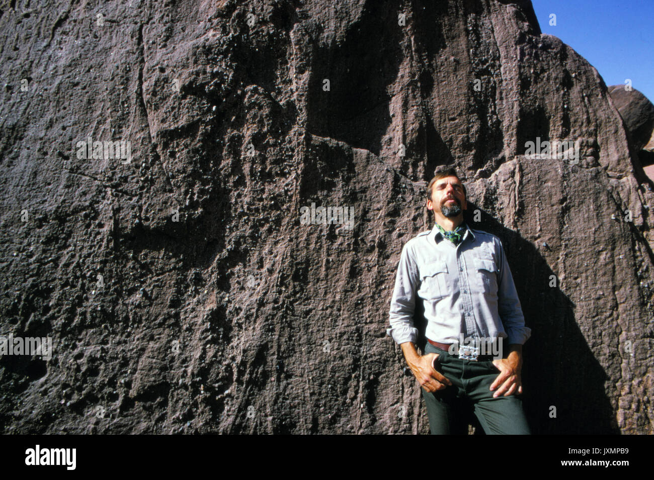 Edward Abbey, author of Desert Solitaire, shown here in the desert at ...