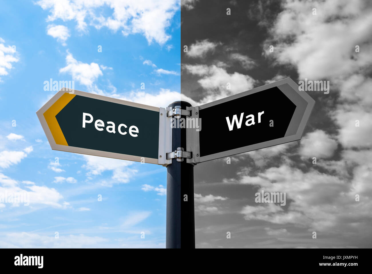 war or peace sign concept Stock Photo - Alamy