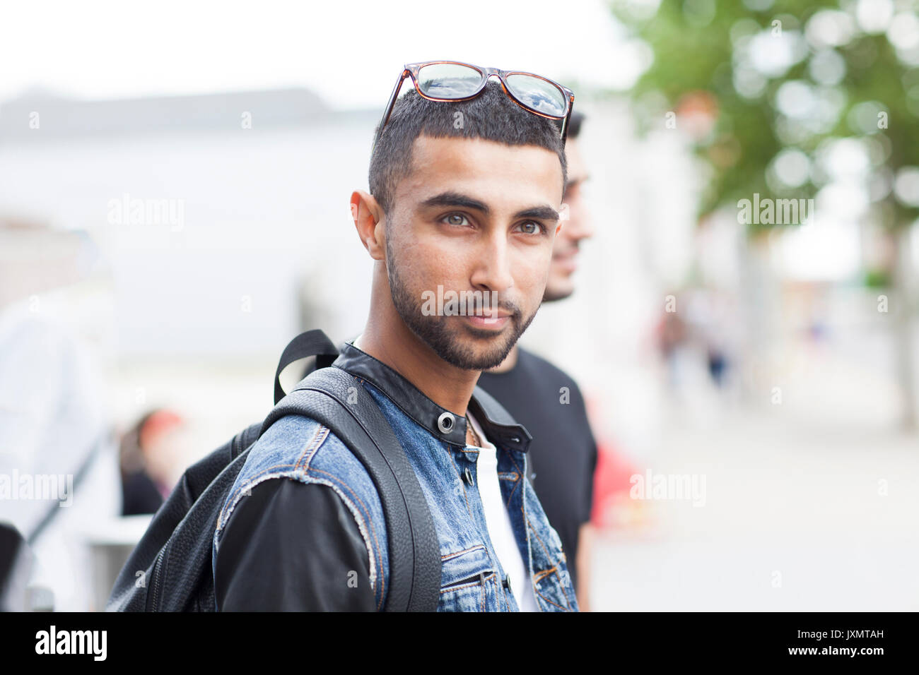 Portrait of young man, outdoors Stock Photo - Alamy