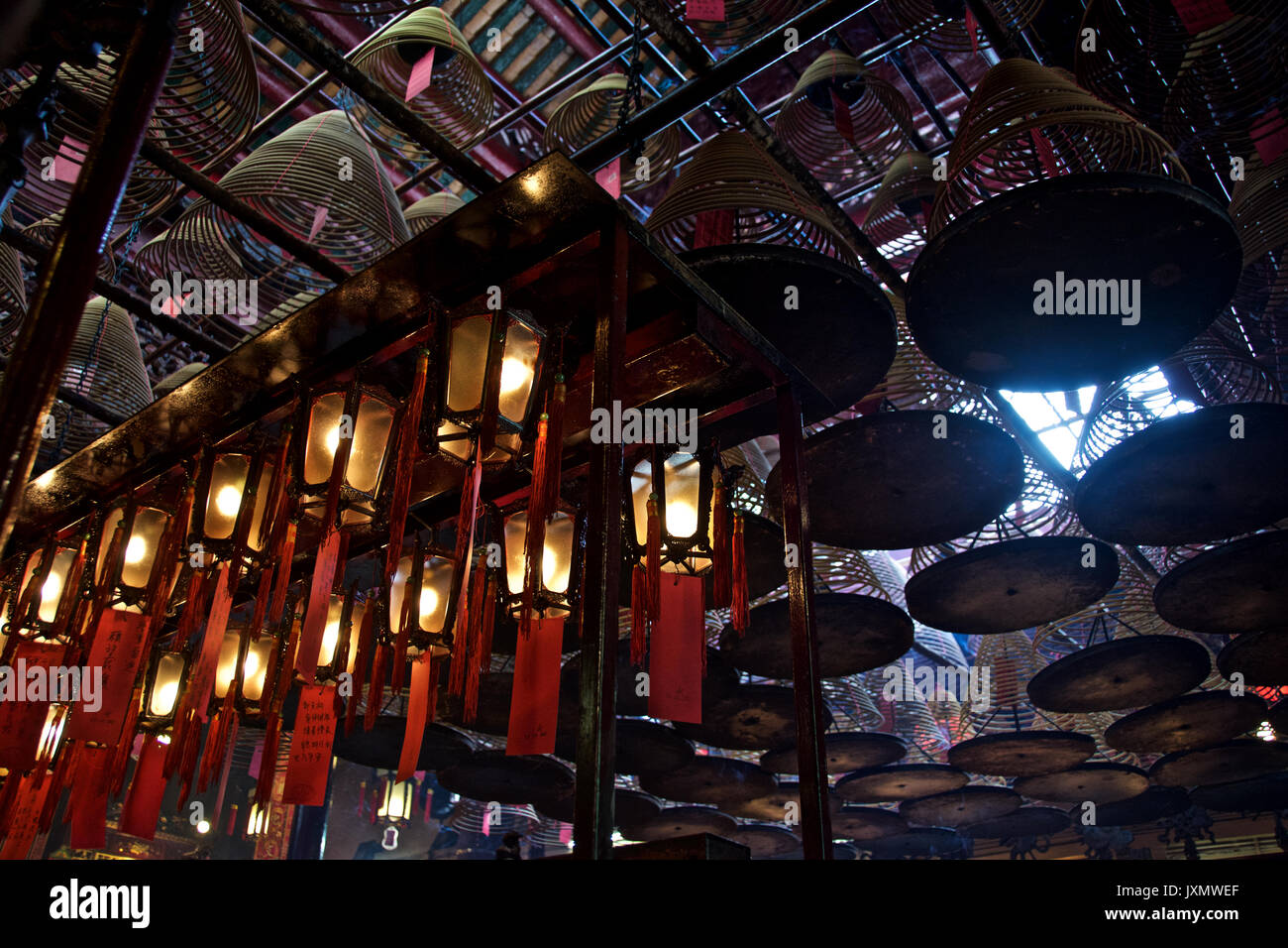 Man Mo Temple in Hong Kong Stock Photo - Alamy